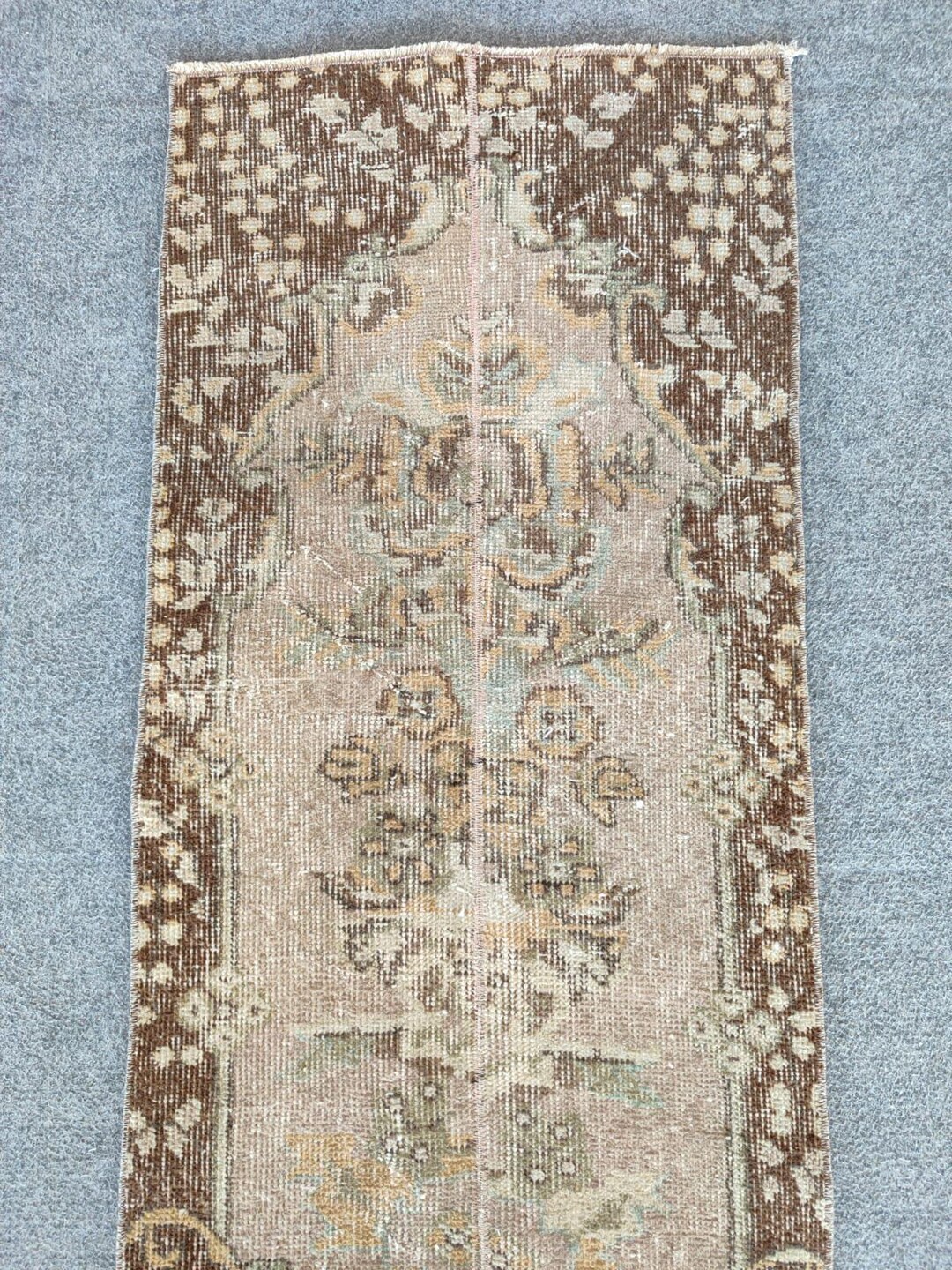 Rare! Brown 2x6 Runner Rug Skinny, Turkish Runner 2x6, Vintage Runner ...