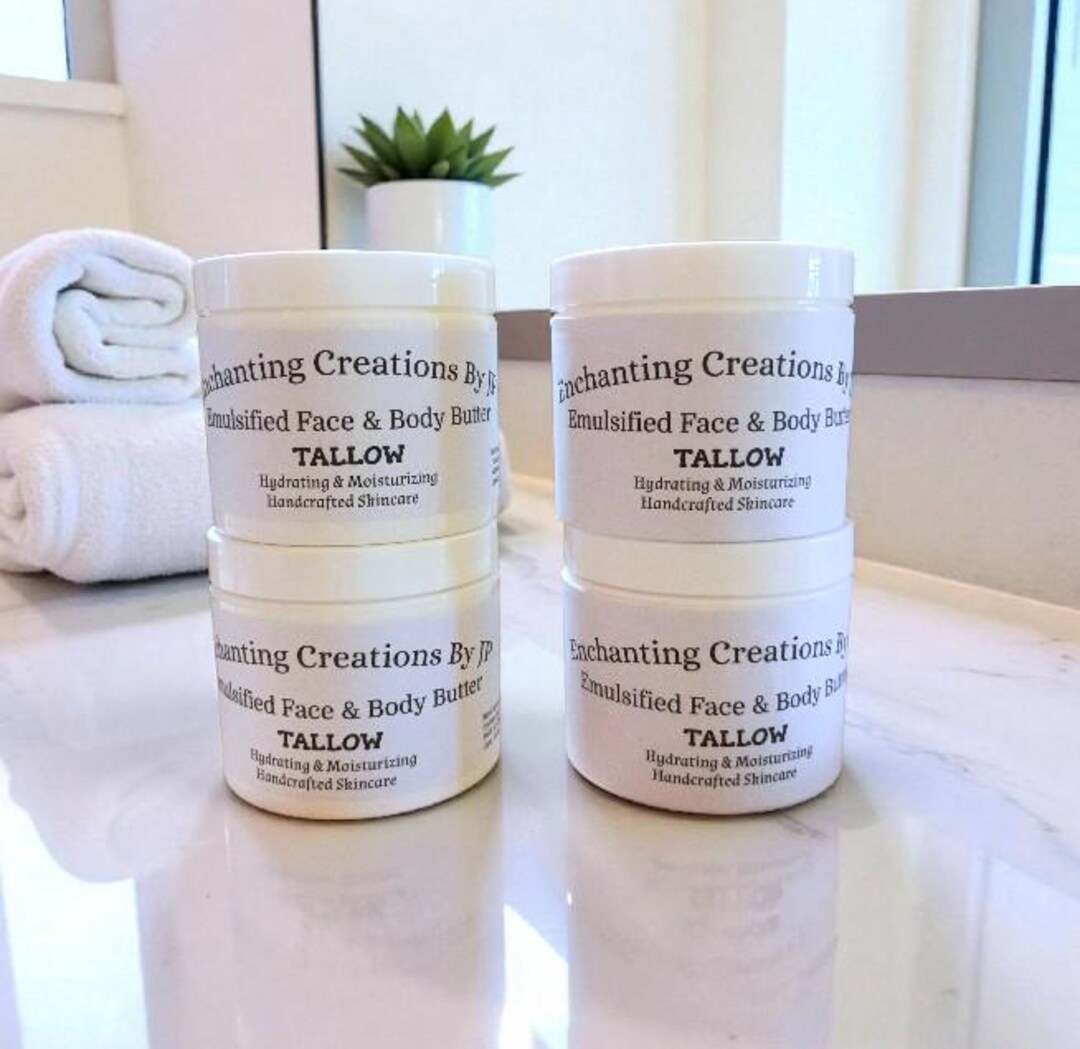 Emulsified Tallow Body Butter With Sunflower Oil and Aloe Vera - Etsy