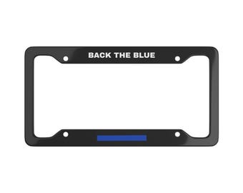 Back the Blue/police License Plate - Etsy