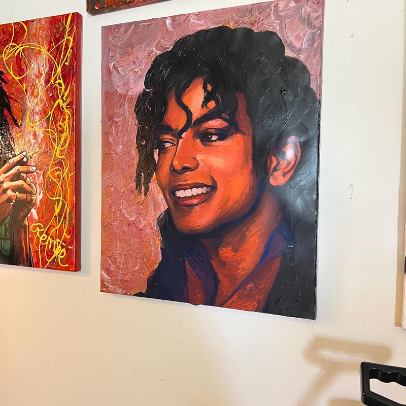 Michael Jackson Paintings - Etsy