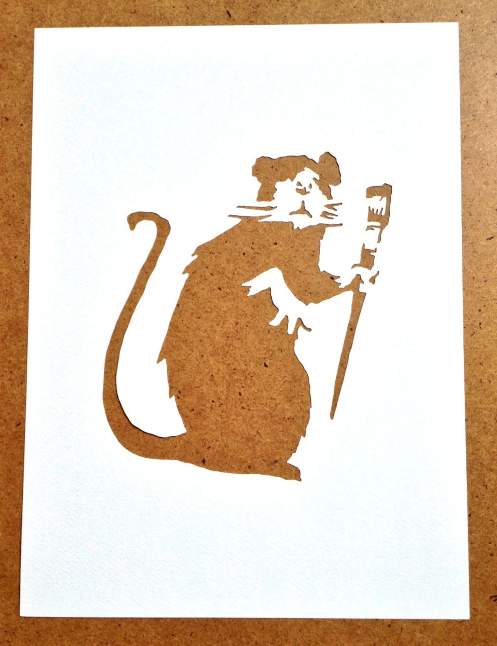 Banksy Rat Stencils Set of 5 Toxic Sawing Mortar Bombers - Etsy