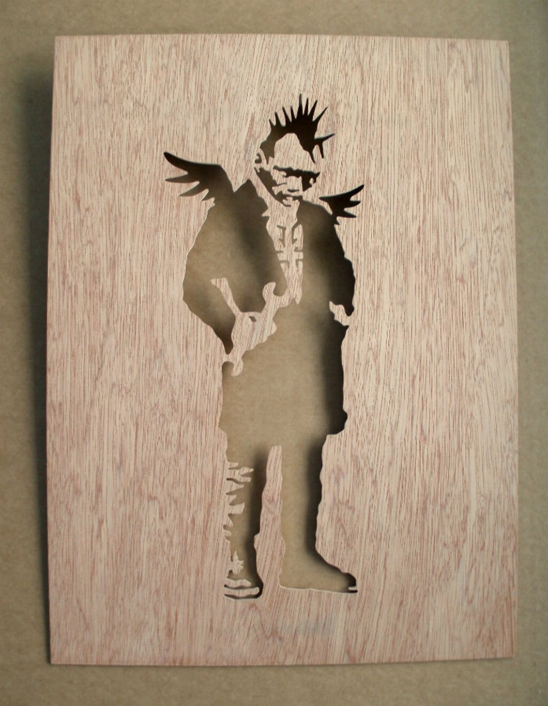 Banksy Punk Angel Stencil - Etsy