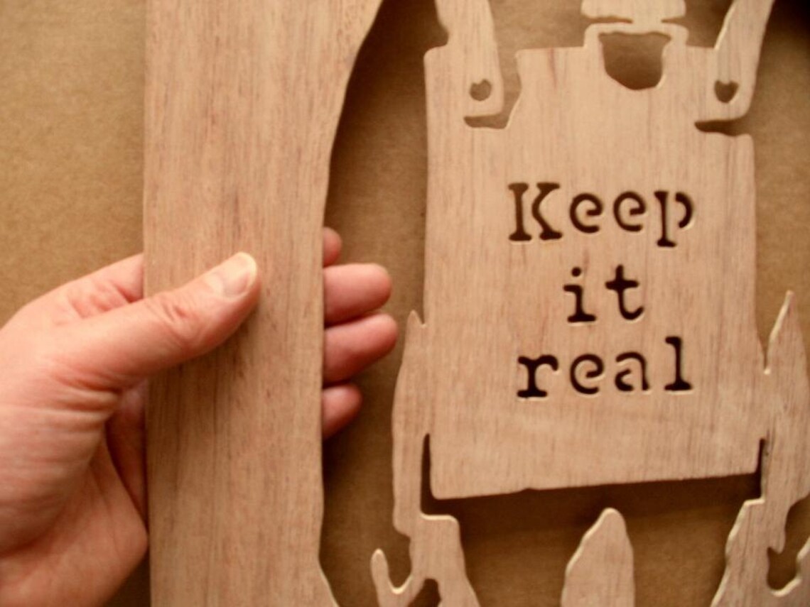 Banksy Keep It Real Chimp Stencil - Etsy