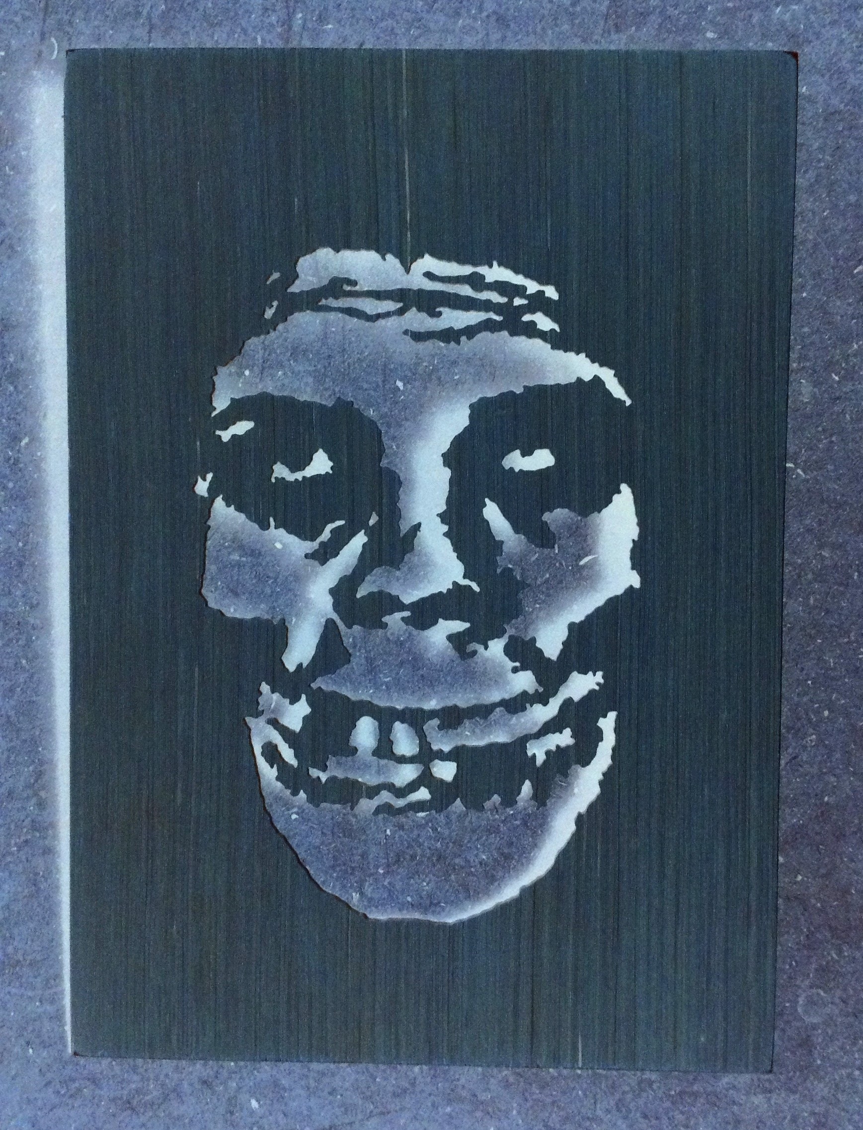 Misfits Skull Stencil