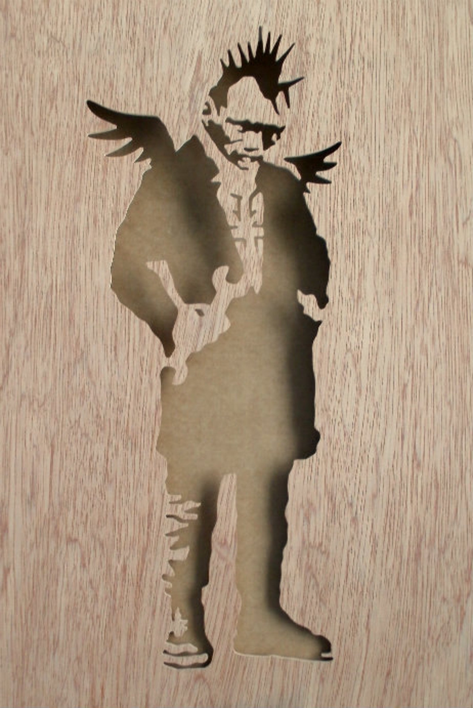Banksy Punk Angel Stencil - Etsy