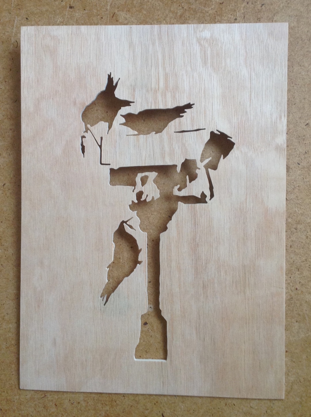 Banksy Birds Attacking CCTV Camera Stencil - Etsy