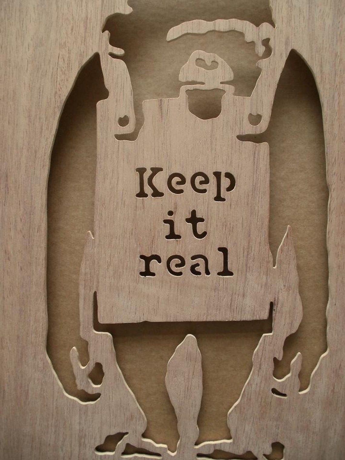 Banksy Keep It Real Chimp Stencil - Etsy