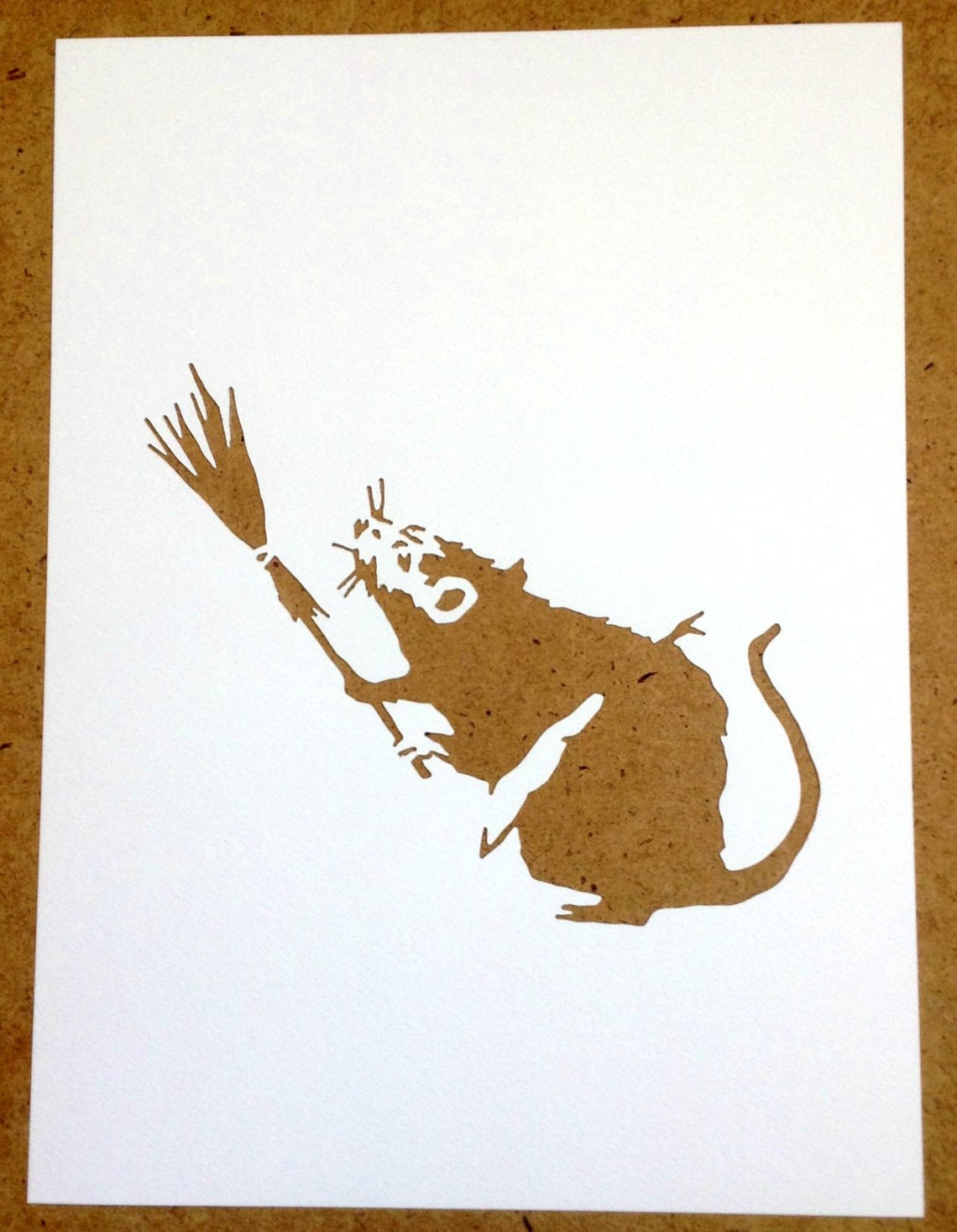 Banksy Rat Stencils Set of 5 Umbrella Rat Climbing Rat Broom - Etsy
