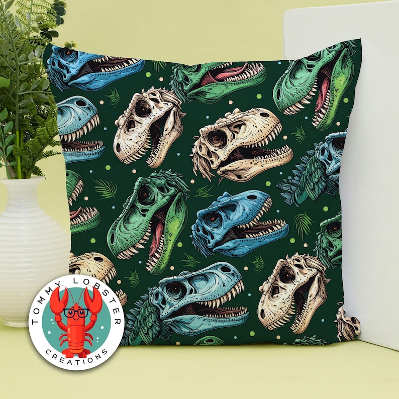 Dinosaurs Seamless Pattern: T-rex Jurassic World Digital Paper (digital ...