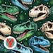 Dinosaurs Seamless Pattern: T-rex Jurassic World Digital Paper (digital ...