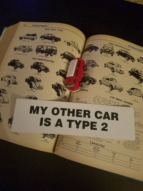 Screenprints Prints Art & Collectibles My Other Car Is A Type 2 Bumper ...