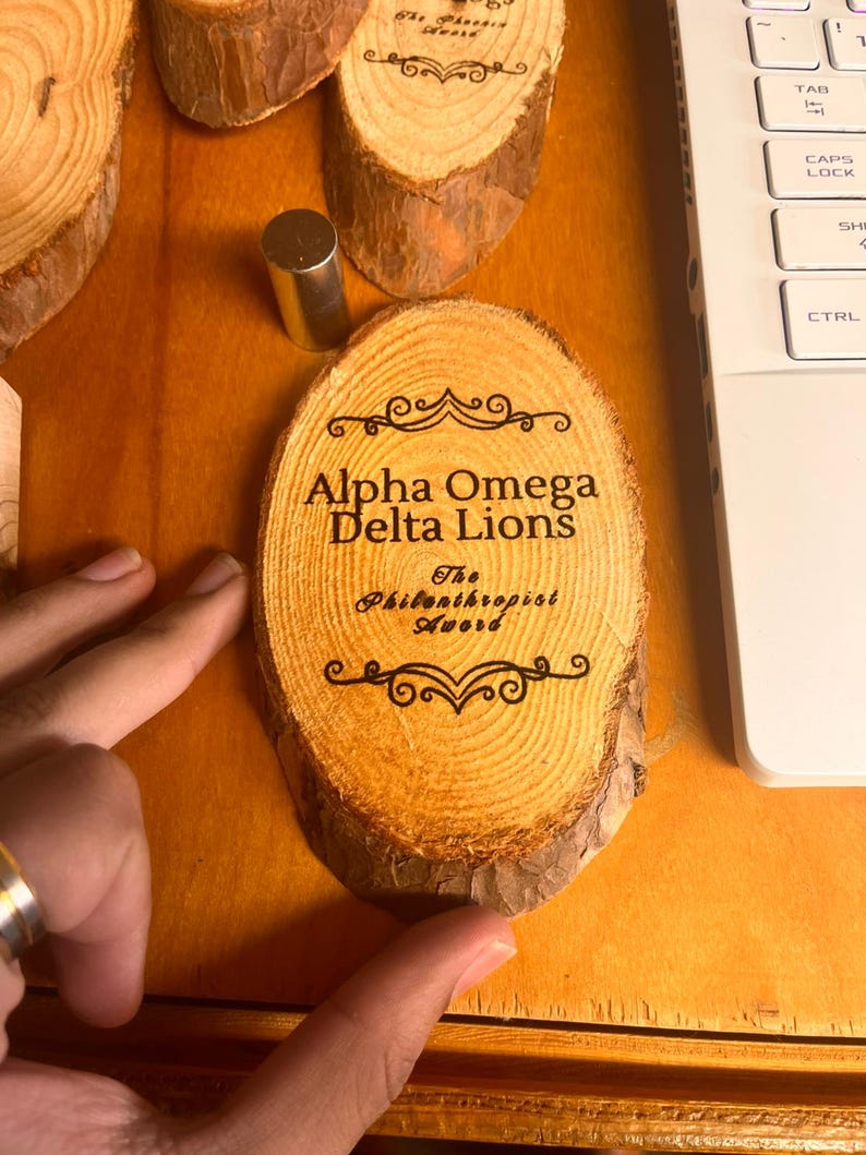 Custom Engraved Wood Award Plaque – Rustic Personalized Laser Engraved ...