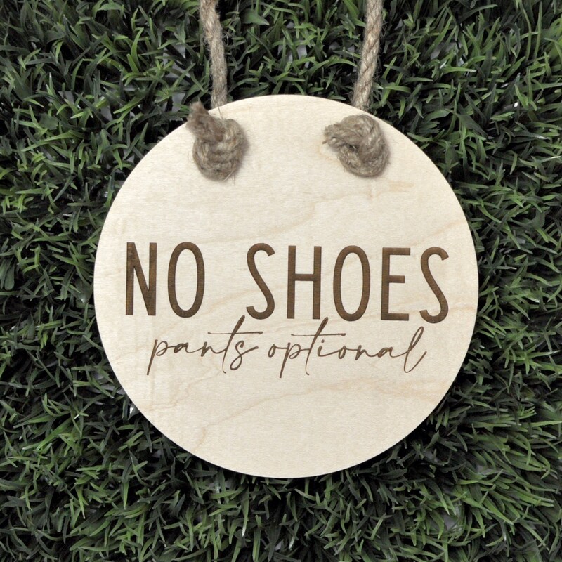No Shoes Funny Sign - Etsy