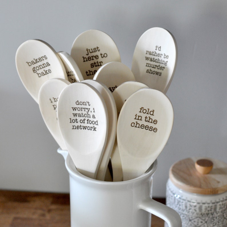 Funny Wood Spoons Engraved With Messages - Individual or a Set - Etsy