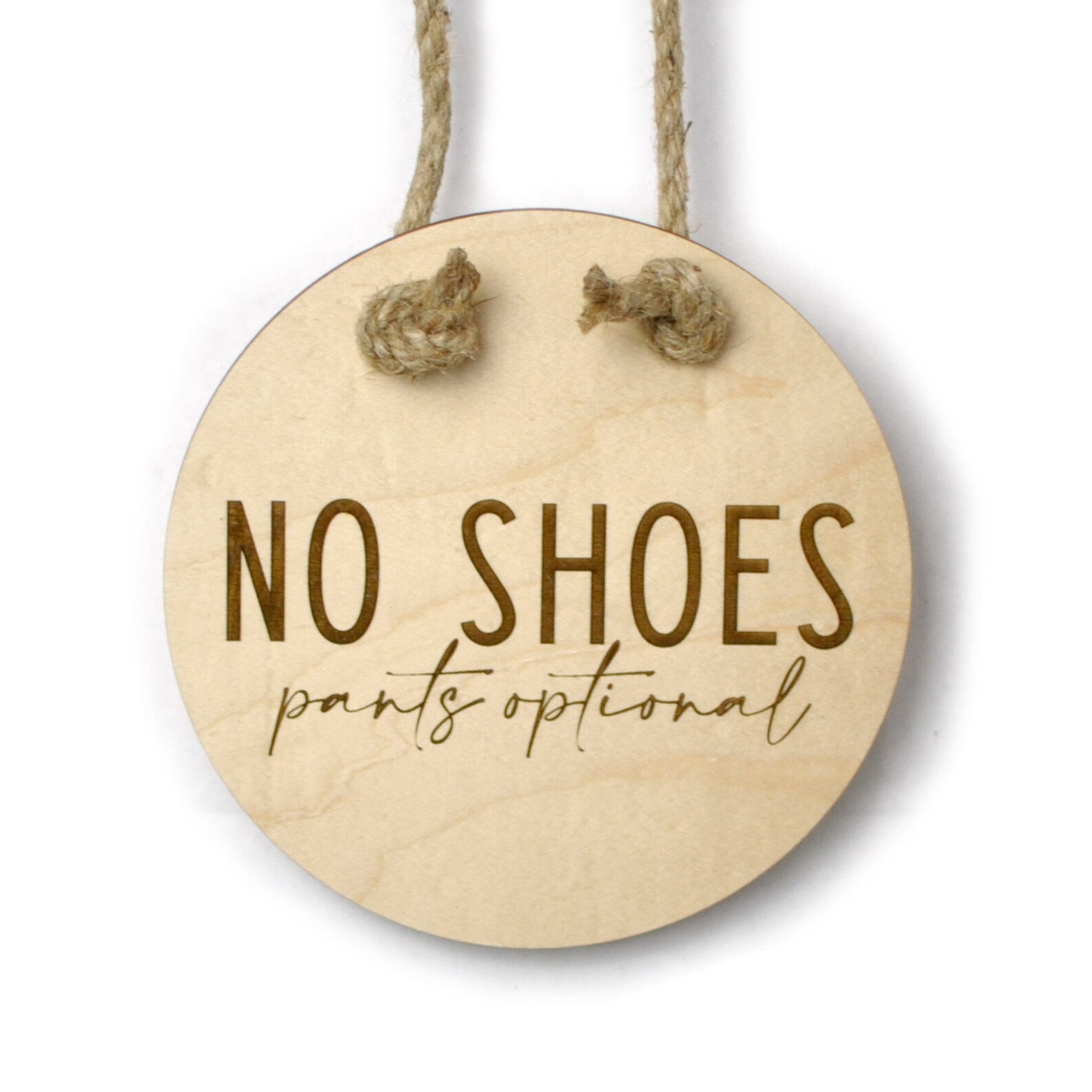 No Shoes Pants Optional Hanging Sign for Door or Entryway - Etsy