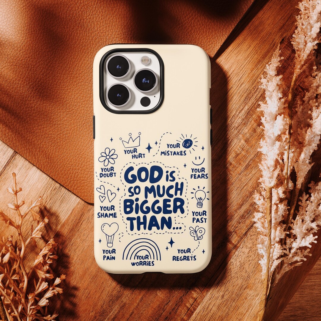 Faith God Phone Case, Bible Verse Scripture iPhone Cover, Catholic ...