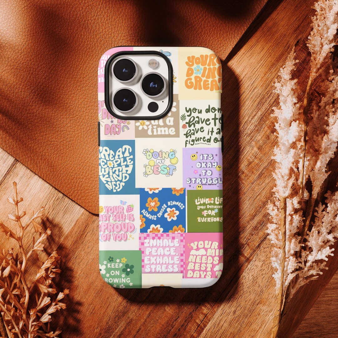Self Care Affirmation Phone Case - Wellness Motivating Quotes Art for ...