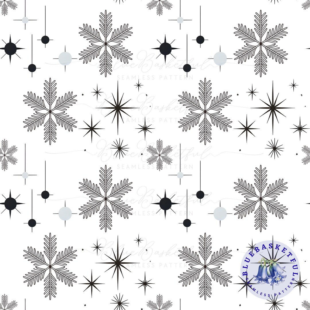 Seamless Simple Starburst Cluster - Digital Download - Etsy
