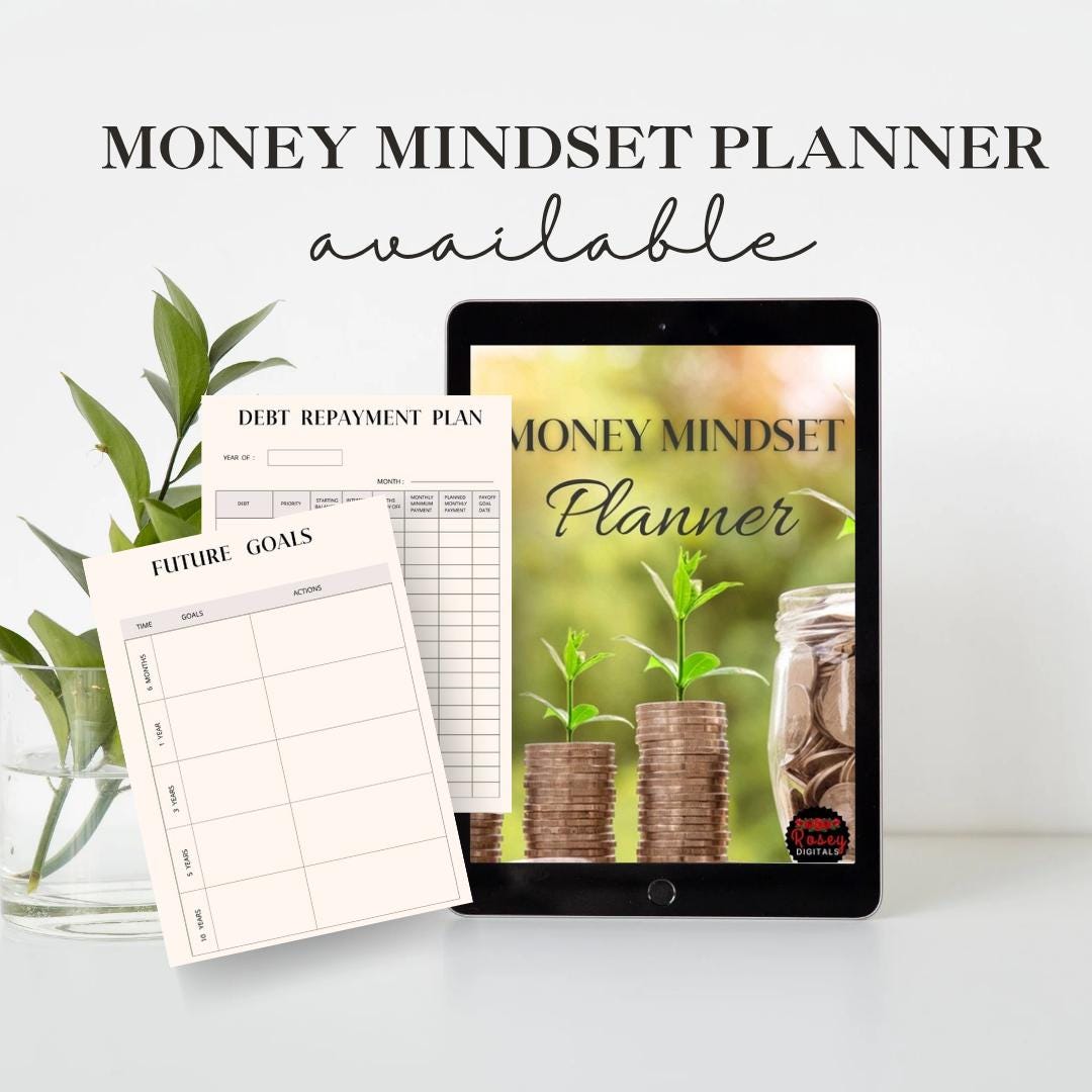 Money Mindset Planner | Printable Financial Abundance Workbook ...