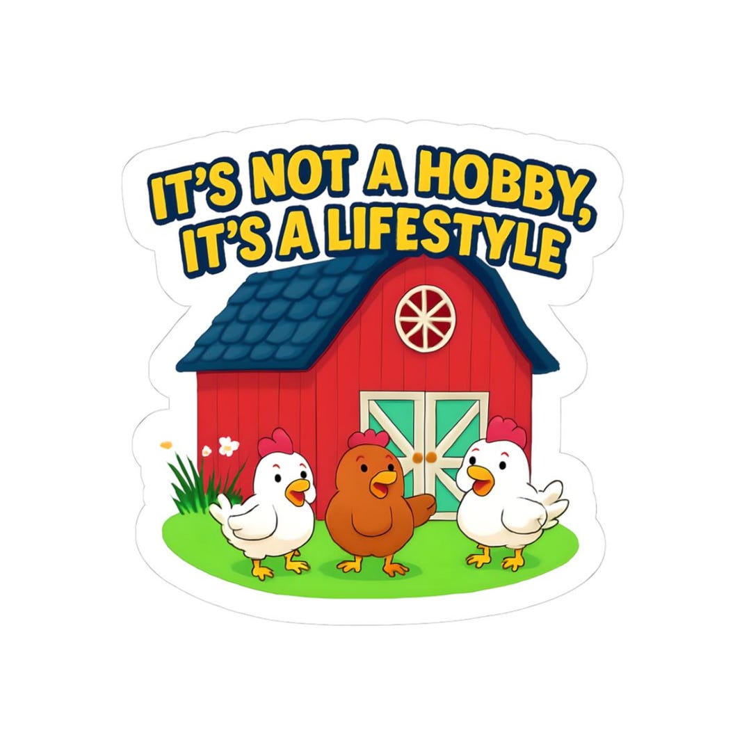 Charming Farmhouse Stickers, Cute Chicken Decor, Farm Life Style ...