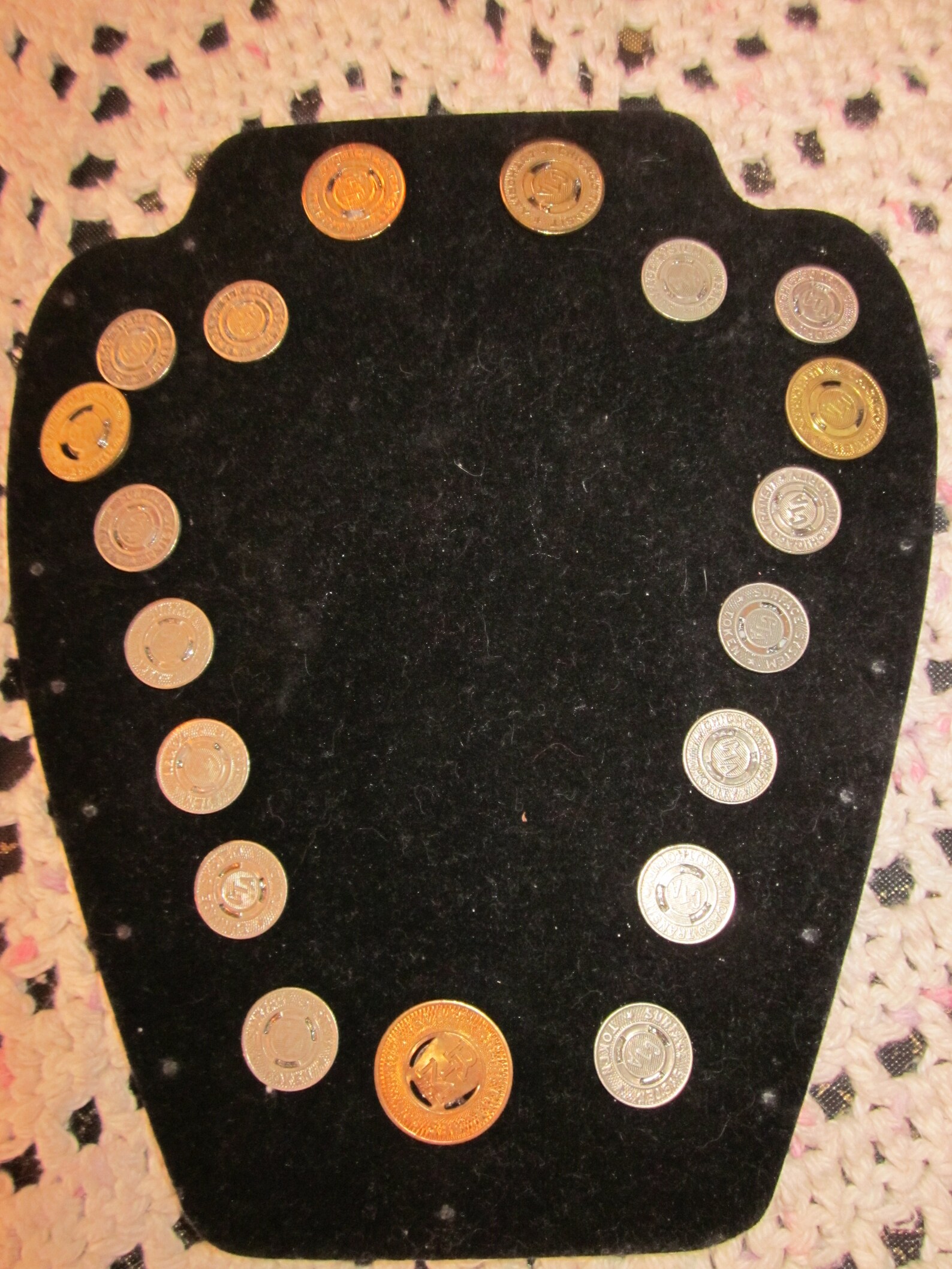 CTA Transit Token Pin One 16mm Metal CTA Surface System | Etsy