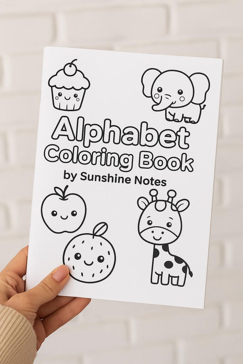 Alphabet Coloring Book A-Z , Trace and Color Letters, Preschol ...