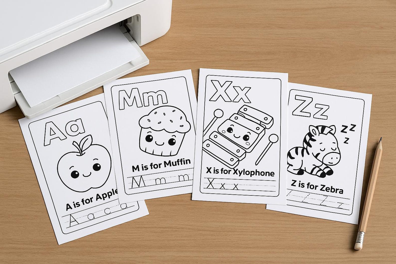 Alphabet Coloring Book A-Z , Trace and Color Letters, Preschol ...