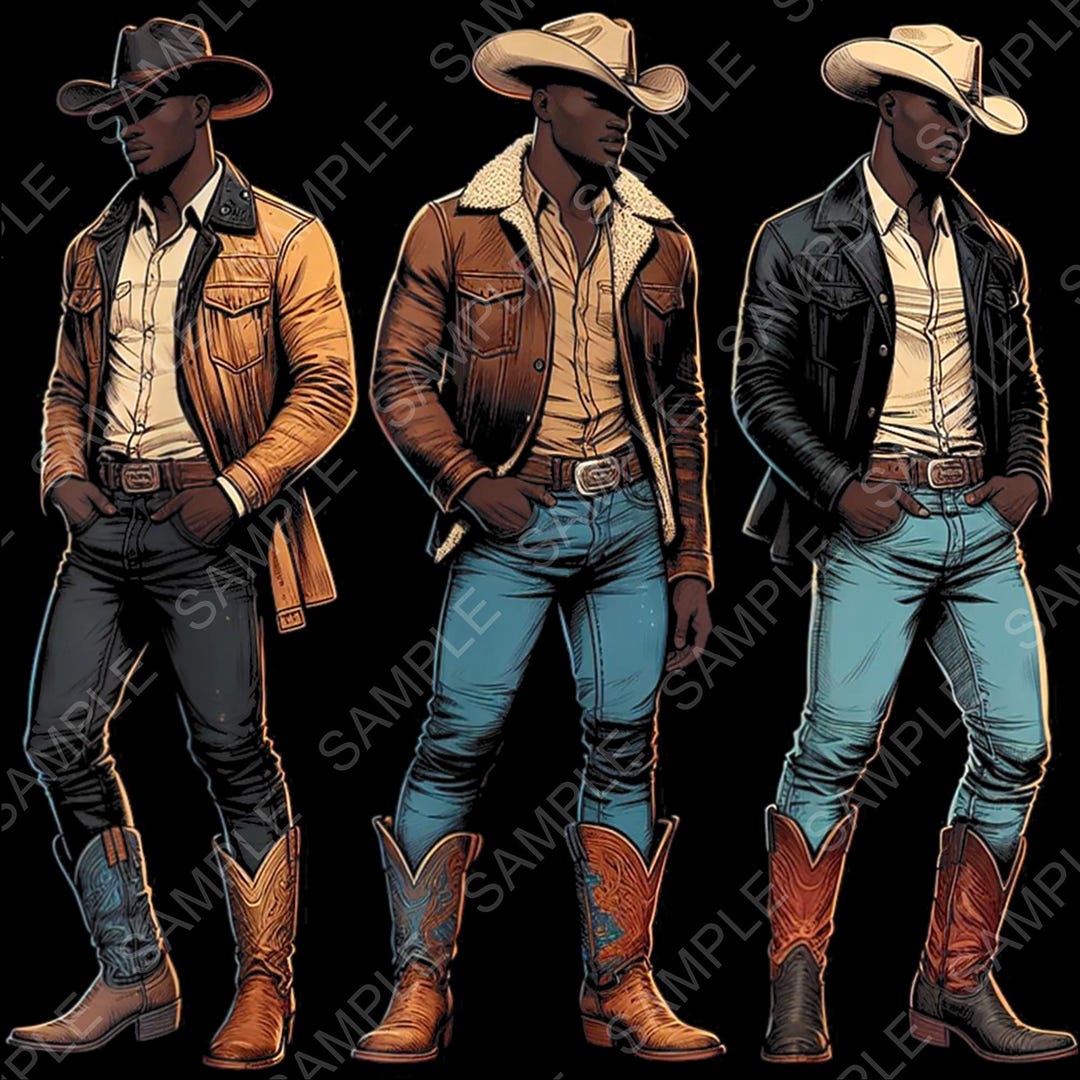 Black Cowboy Western PNG, Rodeo Melanin Clipart, Black History Texas ...