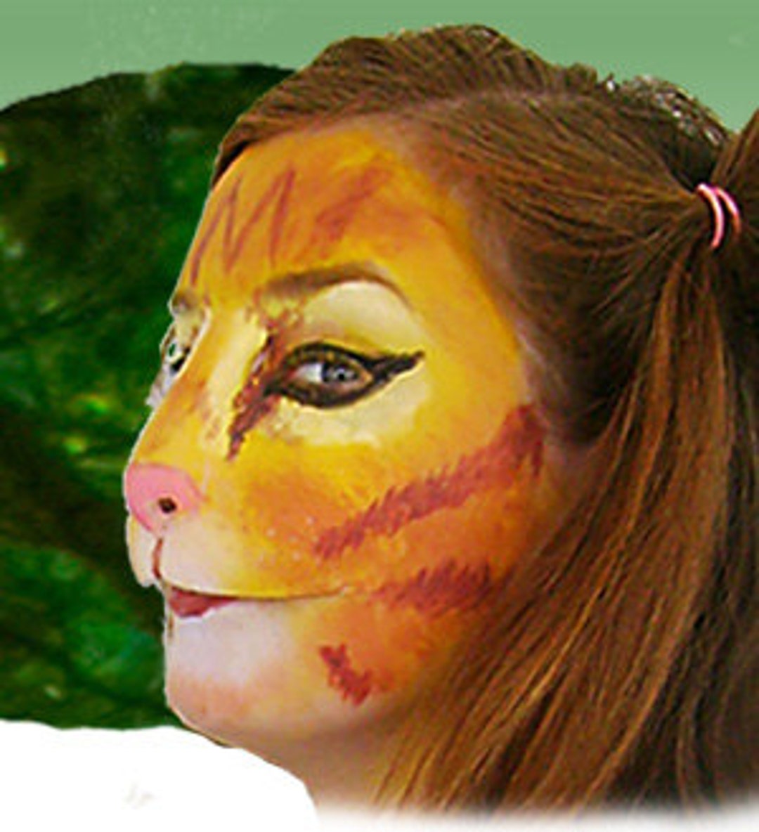 Cat Kitty Cosplay LARP Halloween Costume Latex Prosthetic Face Nose ...