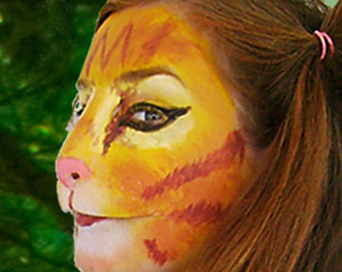 Cat Kitty Cosplay LARP Halloween Costume Latex Prosthetic Face - Etsy