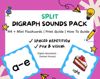 Digraph Sounds Flashcards Pack | Evidence Based Phonics Teaching Tool ...