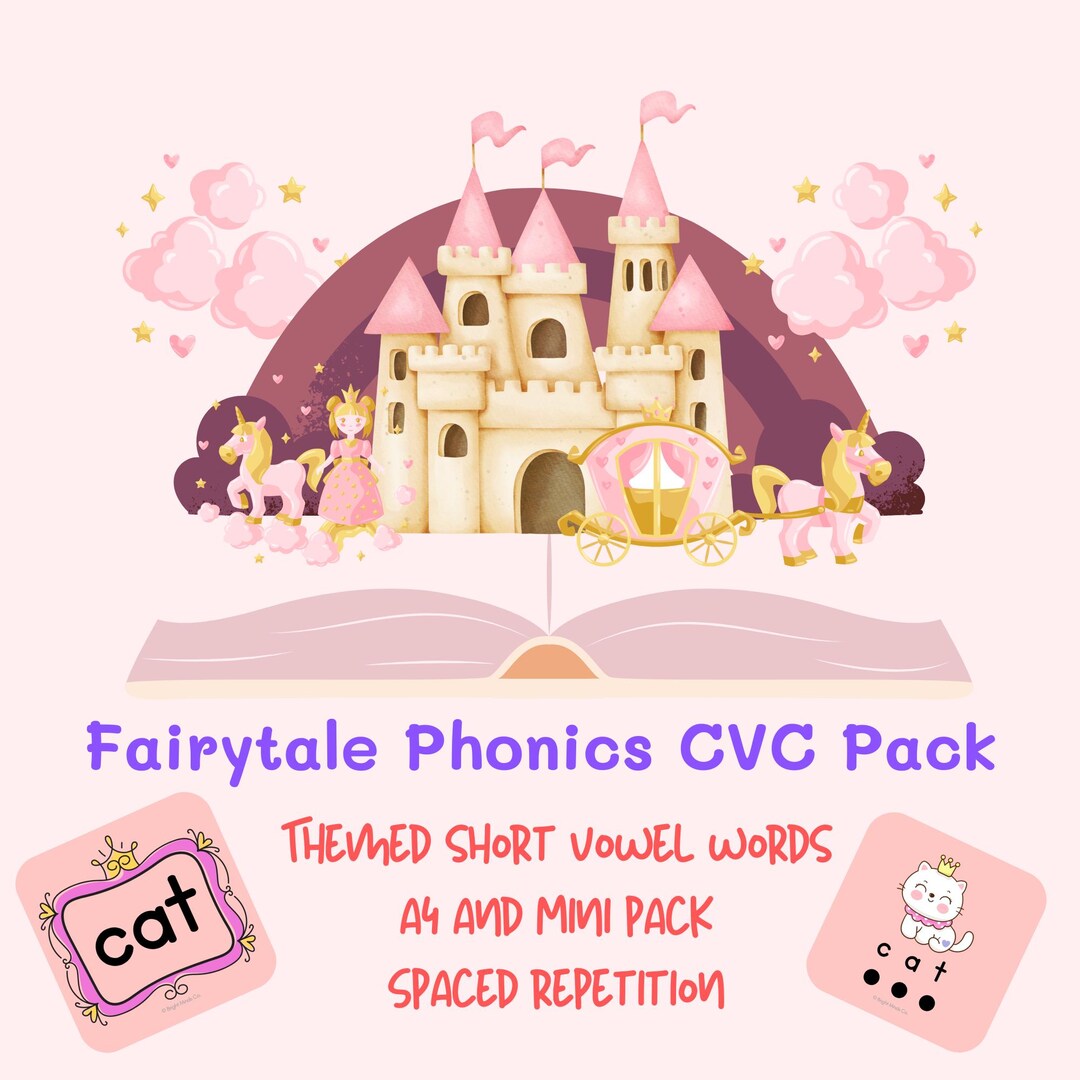 Fairytale Phonics Pack | CVC Fairy Tale Word Families | Short Vowel ...