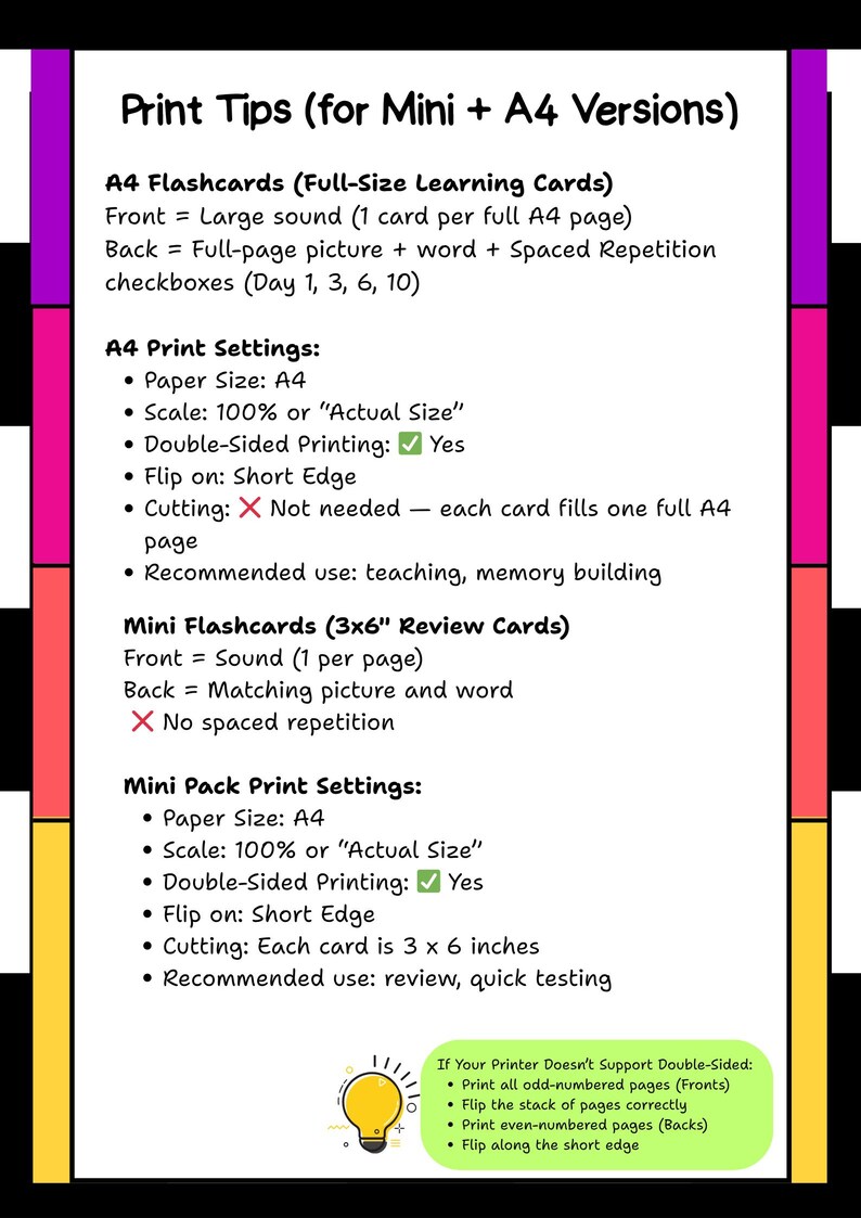 Short Vowel Sounds Phonics Pack – A4 & Mini Flashcards + Certificate ...