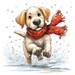 Christmas Labrador Clipart – 20 Holiday Dog Pngs (digital Download ...
