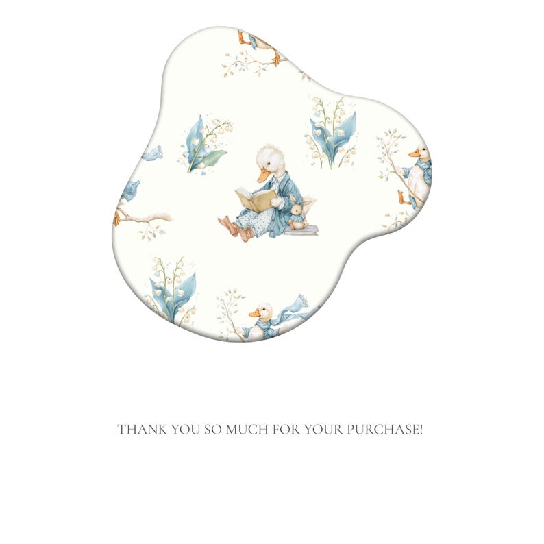 Watercolor Silly Goose Seamless Pattern, Whimsical Goose Digital Paper ...