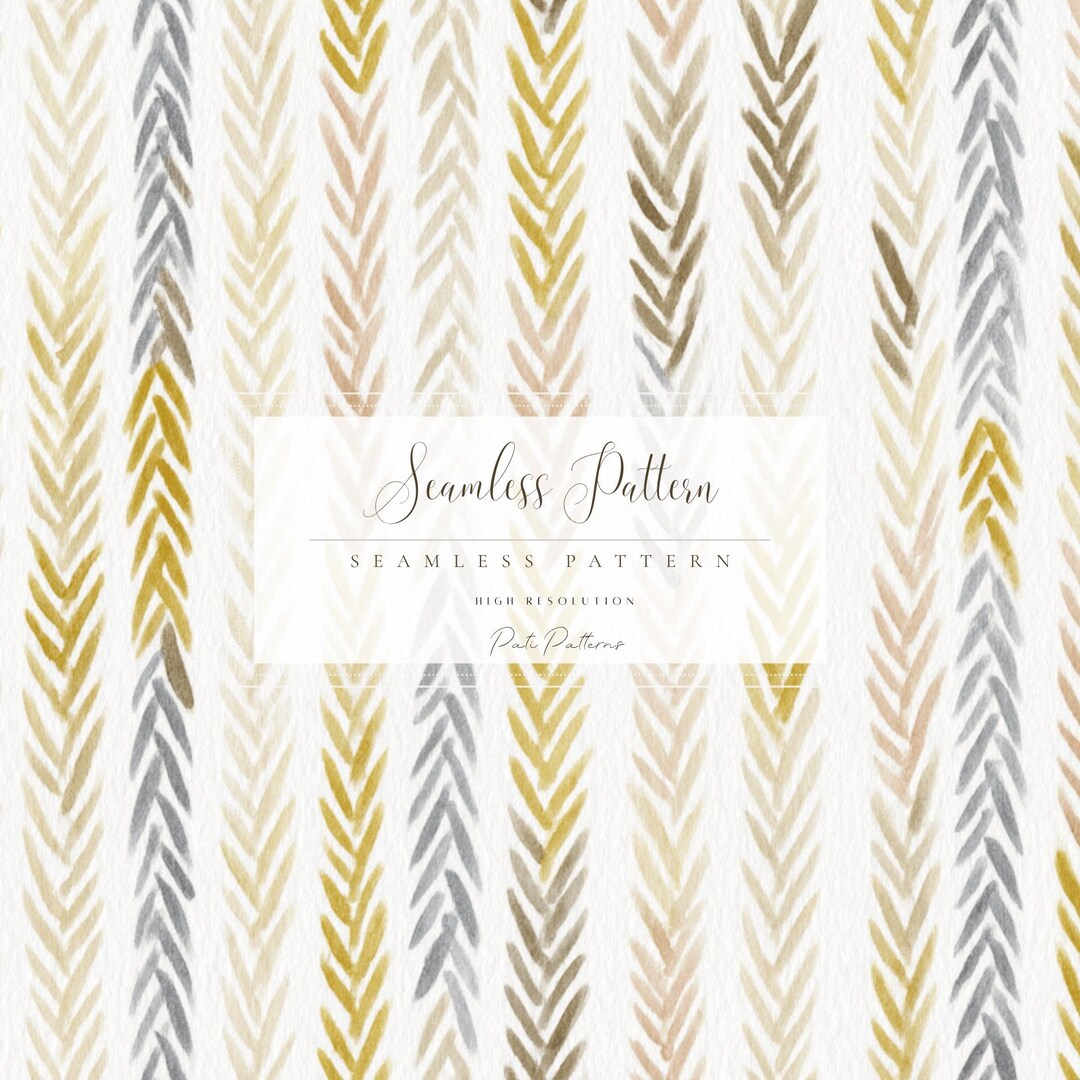 Seamless Knit Watercolor Pattern PNG, Cozy Autumn Winter Design, Fast ...
