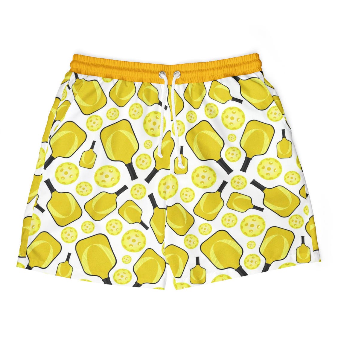 Pickleball Swim Shorts, Unisex Beachwear, Summer Vibe, Pool Party ...