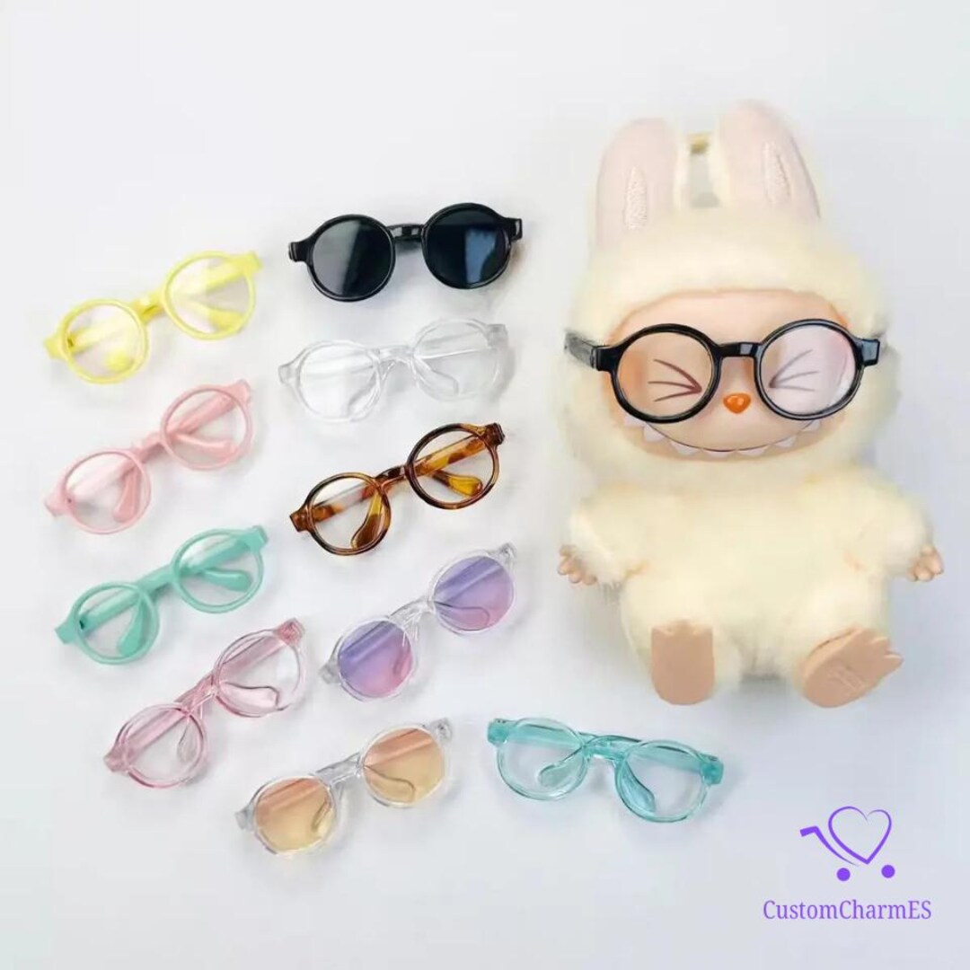 Clear Plastic Doll Glasses – 6.5cm Sunglasses for 1/8 1/6 1/4 1/3 BJD ...