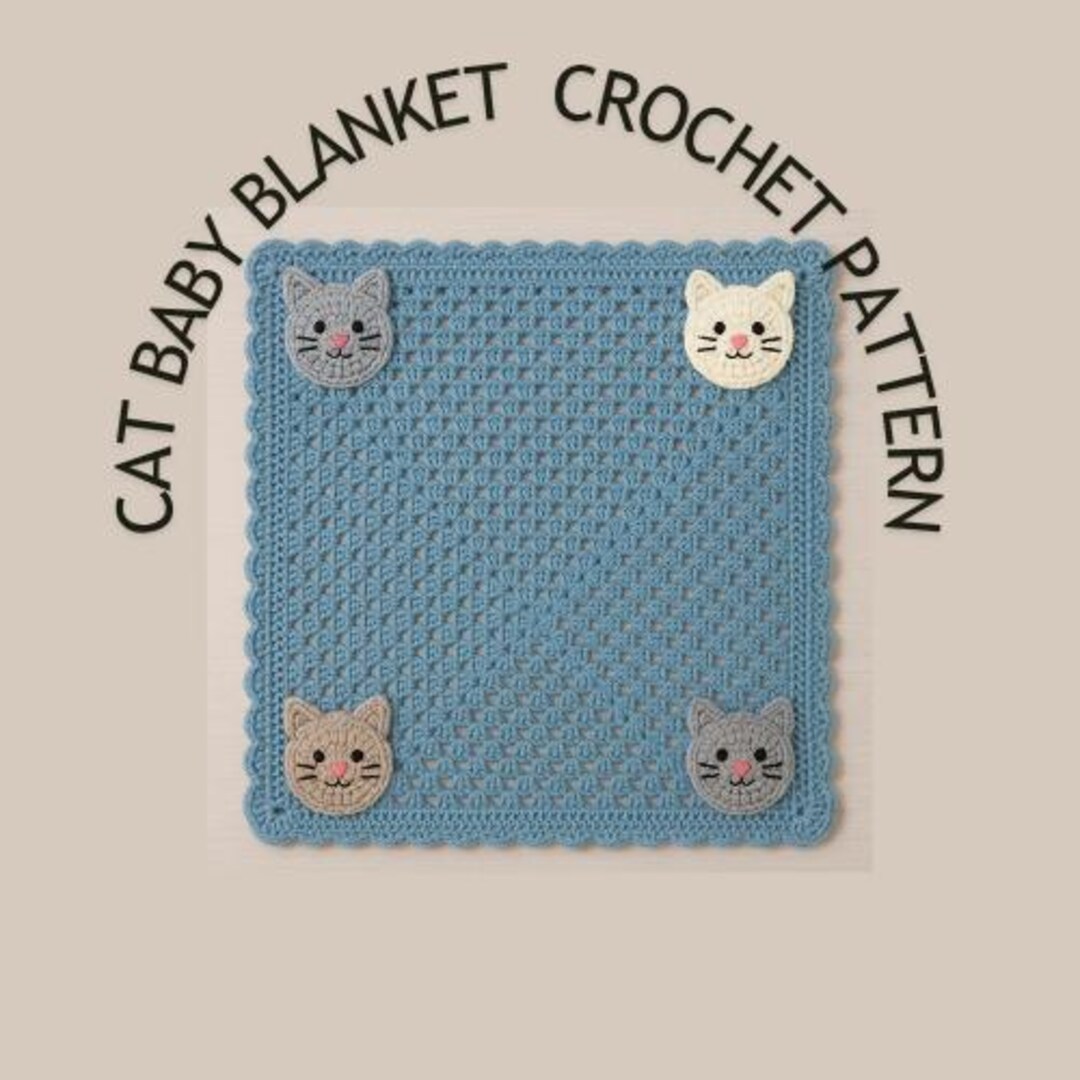 Cat Baby Blanket Crochet Pattern - Etsy
