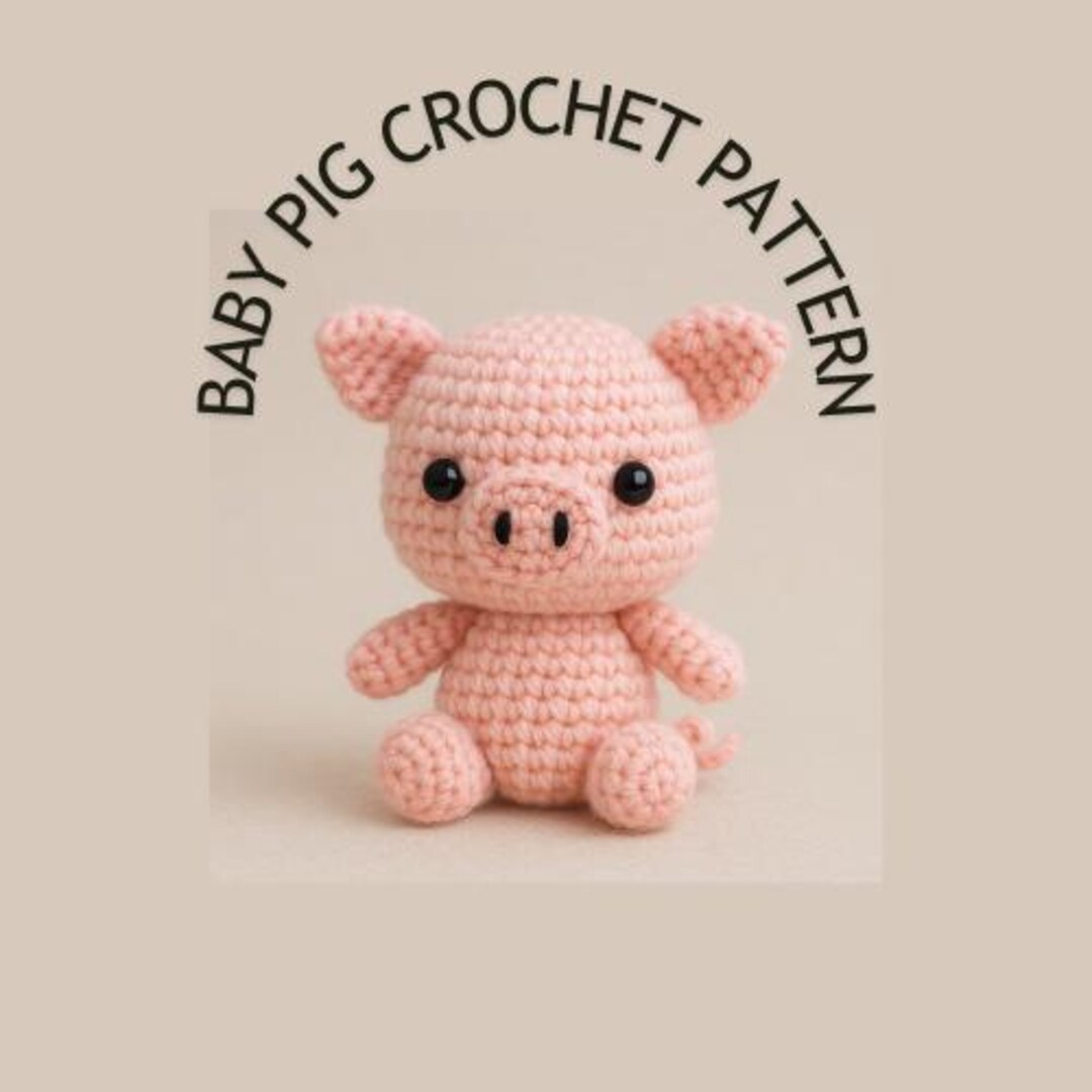 Baby Pig Crochet Pattern - Etsy