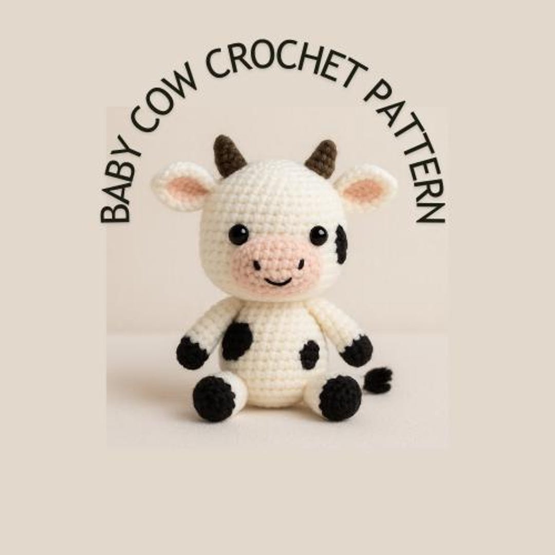 Baby Cow Crochet Pattern - Etsy