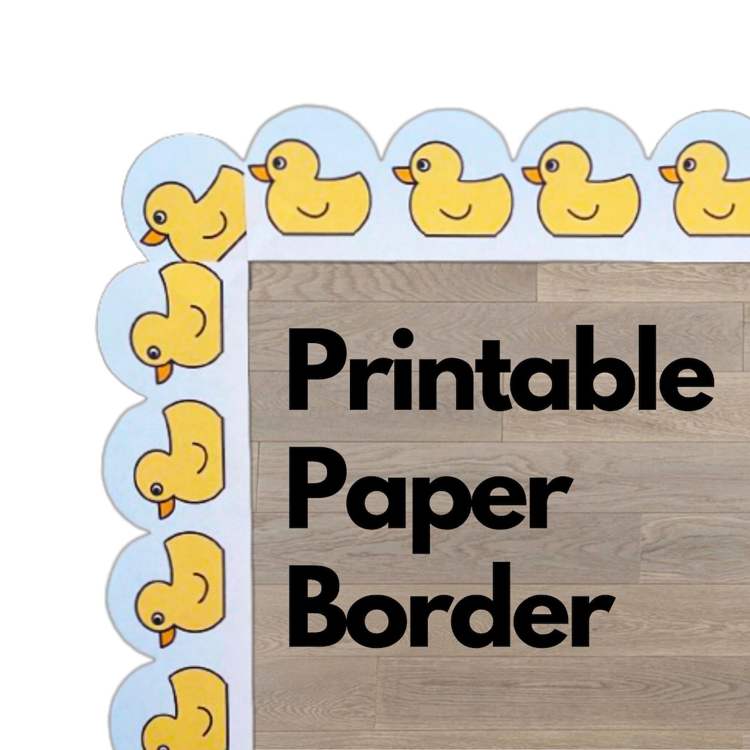 Printable Bulletin Board Paper Boarders, Rubber Ducky Jeep Whiteboard ...