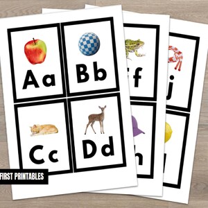 ABC Alphabet Flashcards Learning to Read Letters Kindergarten Pre K ...