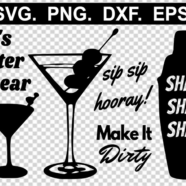 Cocktail Shaker Svg - Etsy