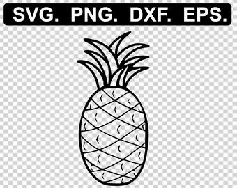 Pineapple Digital Vector Cut Download Svg Dxf Png Eps - Etsy UK