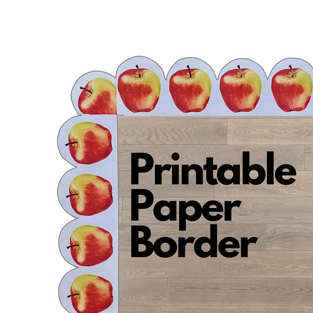 BULLETIN BOARD BORDERS Apples Classroom Bulletin Décor - Etsy