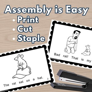 Short Vowels Decodable Books Printable Phonics Books Kindergarten 1st ...