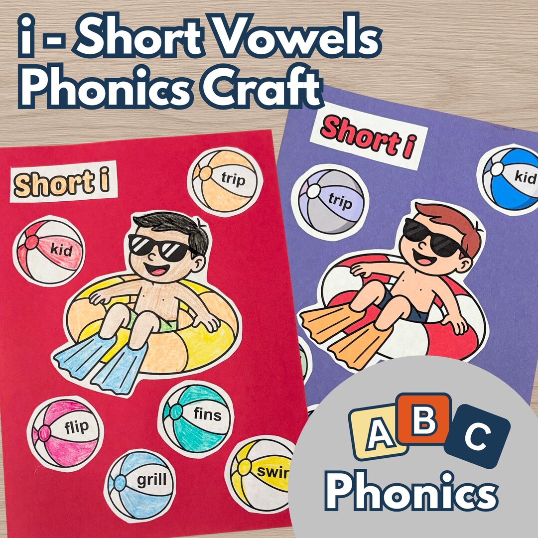 Phonics Anchor Chart Short I Vowels Phonics Craft Summer Art Project ...