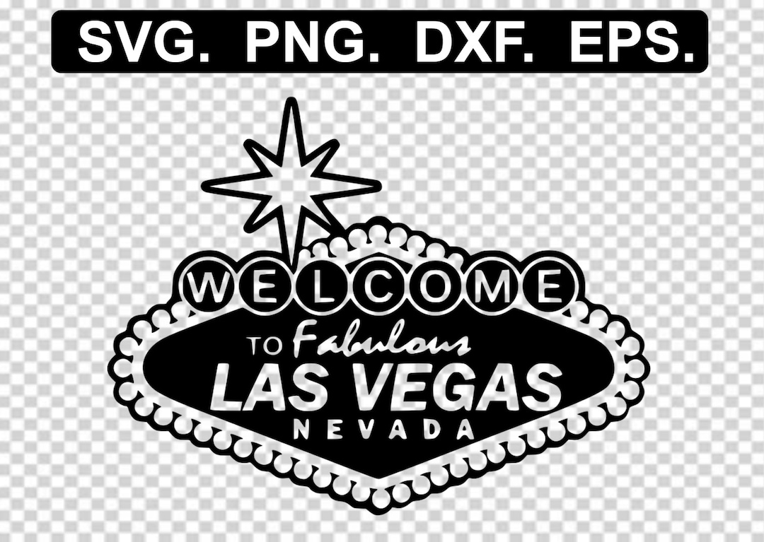 Las Vegas Vector Graphic SVG, DXF, Digital Download, Clipart PNG ...