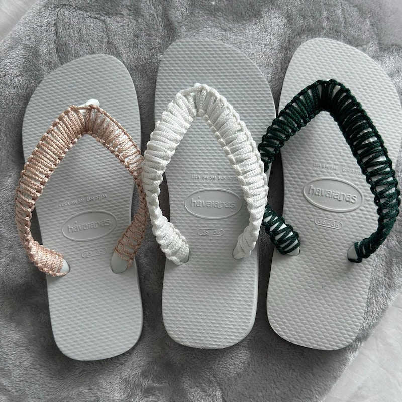 Macrame Flip Flops - Etsy